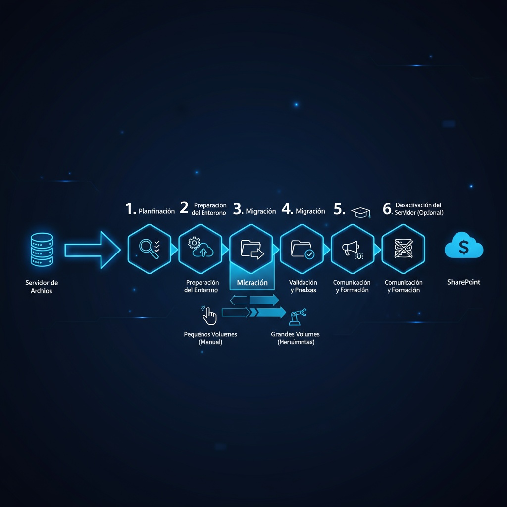 Como migrar archivos de un servidor de archivos a SharePoint
